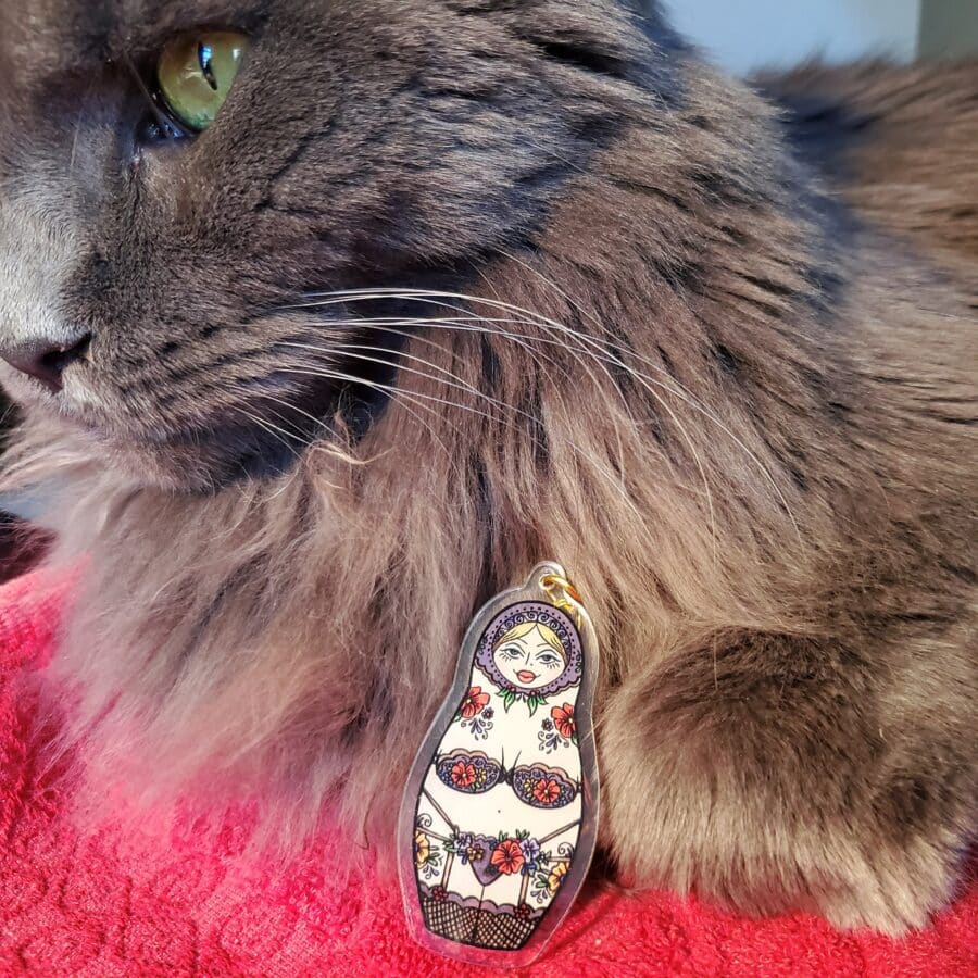 Sexy Matryoshka Keychain - Kurochka Gifts