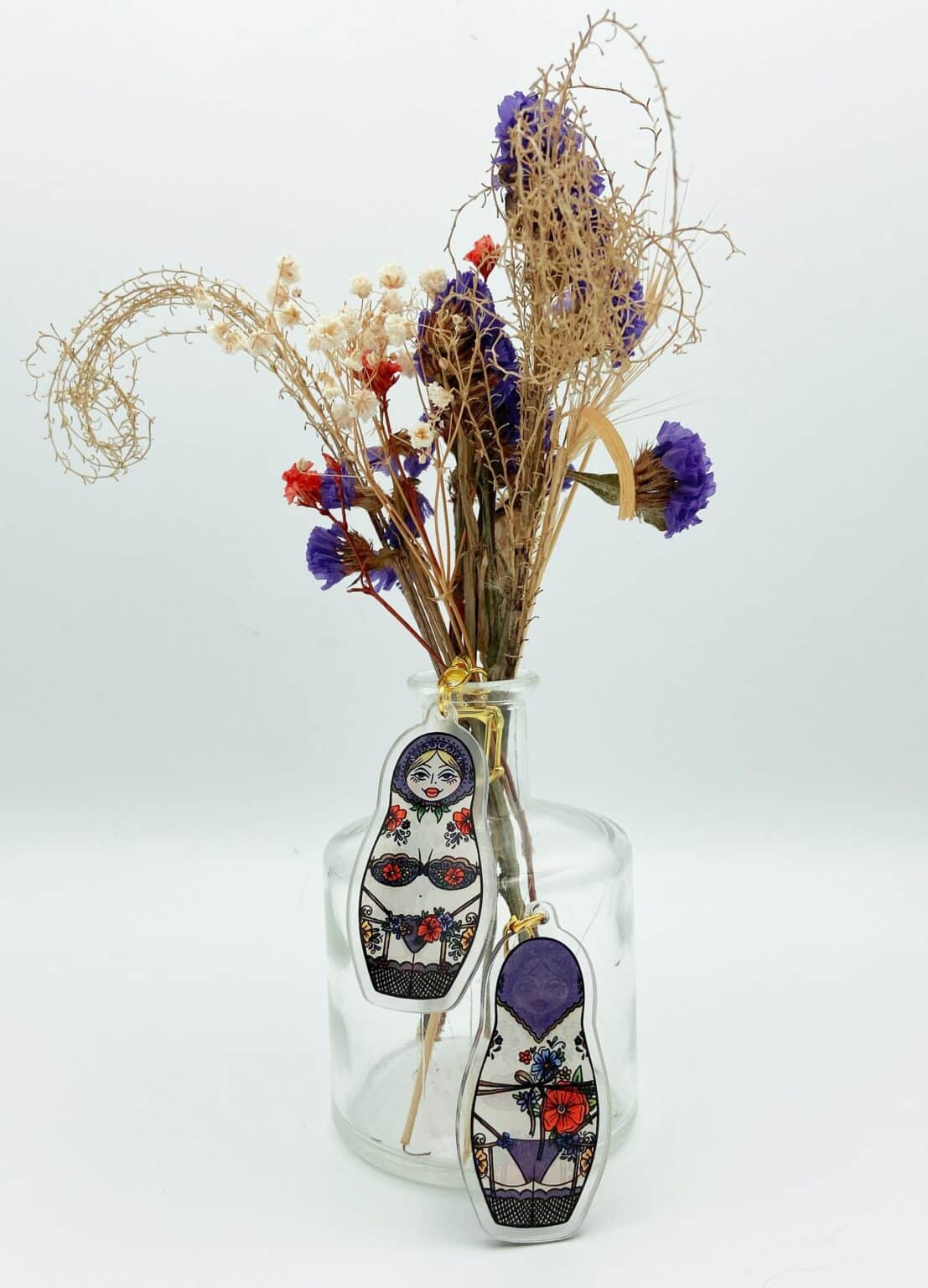 Sexy Matryoshka Keychain - Kurochka Gifts